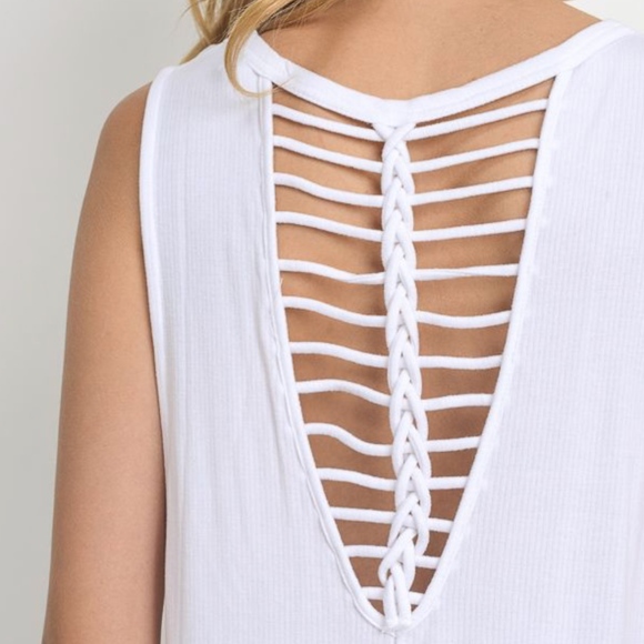 Tops | Braided Vback Tank | Poshmark